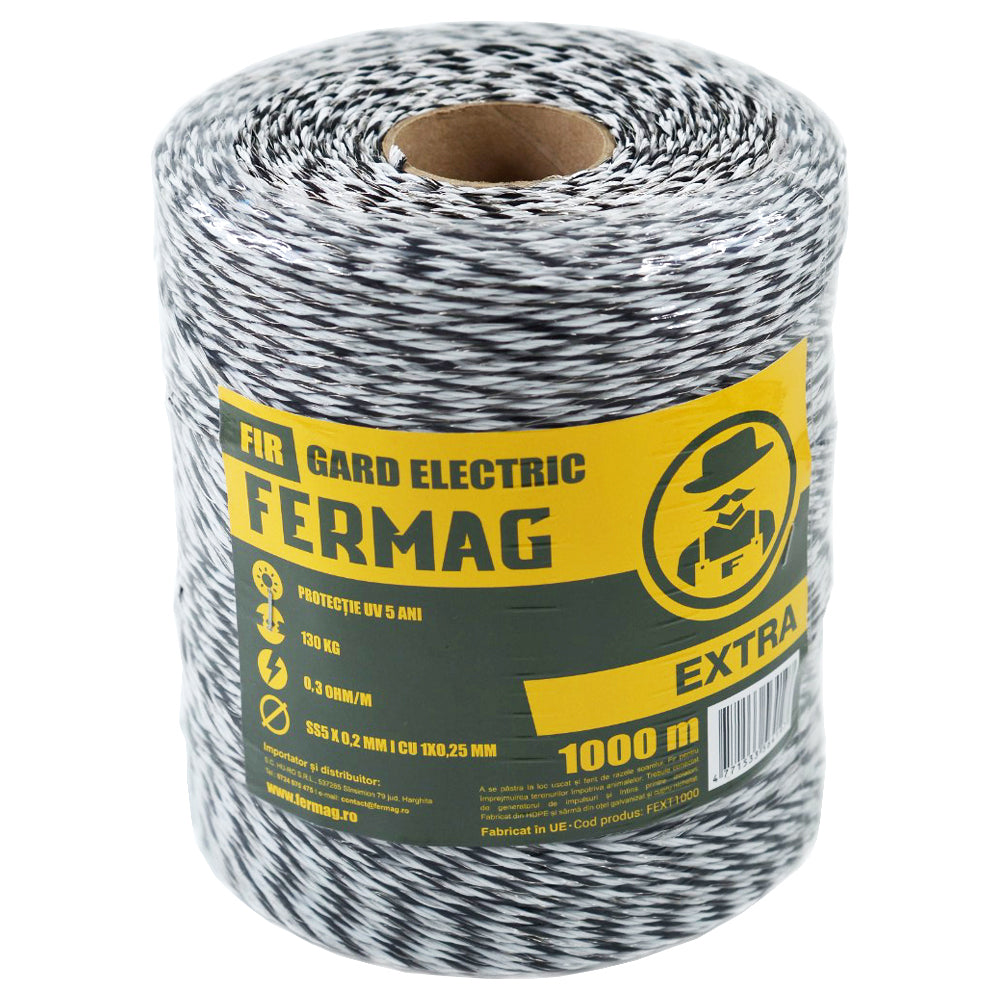 Fir gard electric FERMAG ZEP EXTRA, 1000 m, 6 conductori, PROFESIONAL ...