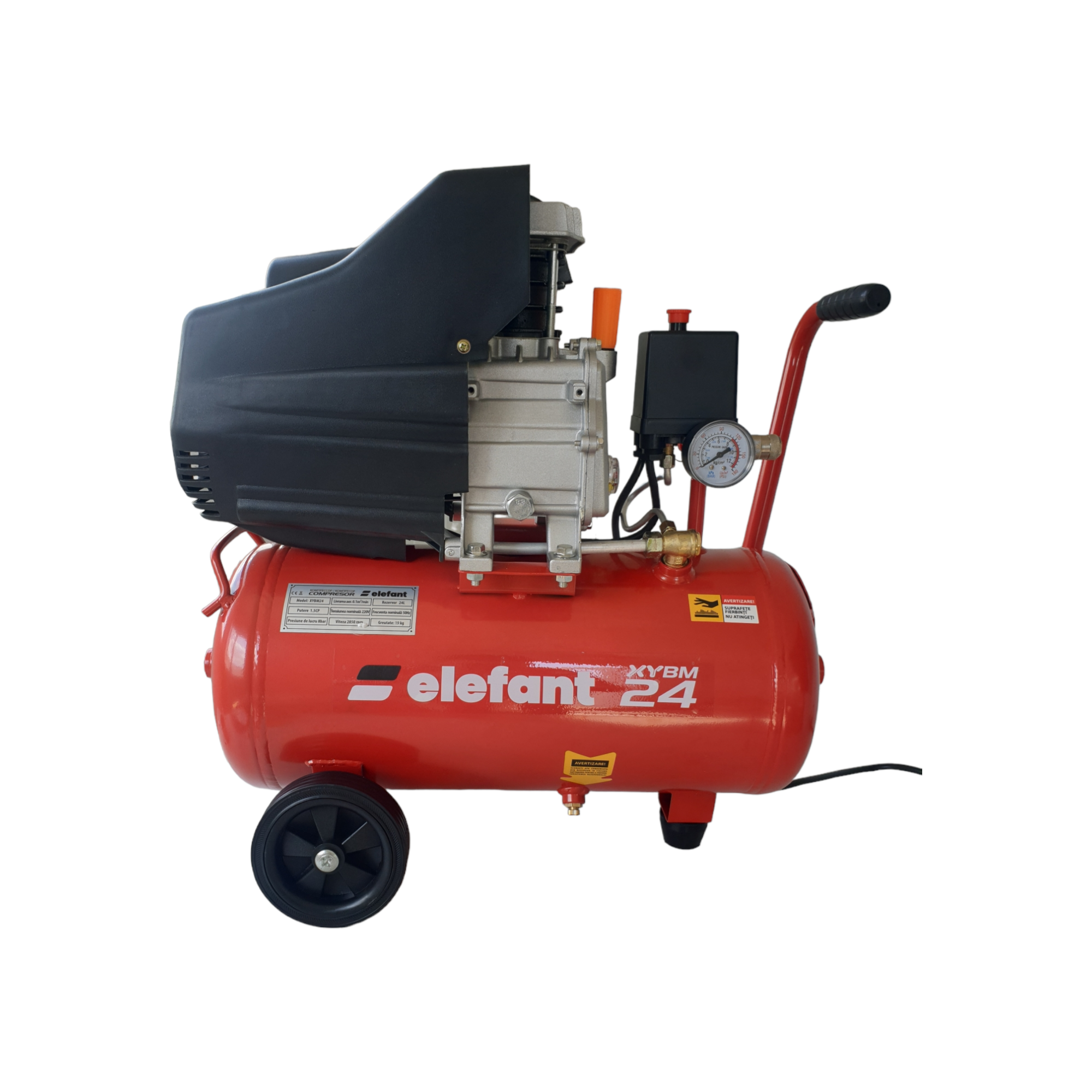 Compresor de aer Elefant XYBM24, 24L, 1.5CP, 220V, 8 bar– ZEP.RO - Ți-e ...