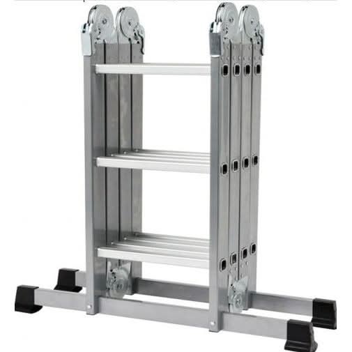 Scara articulata aluminiu ZEP KMP403B, 4 x 3 trepte, 150 kg, 355 cm in ...